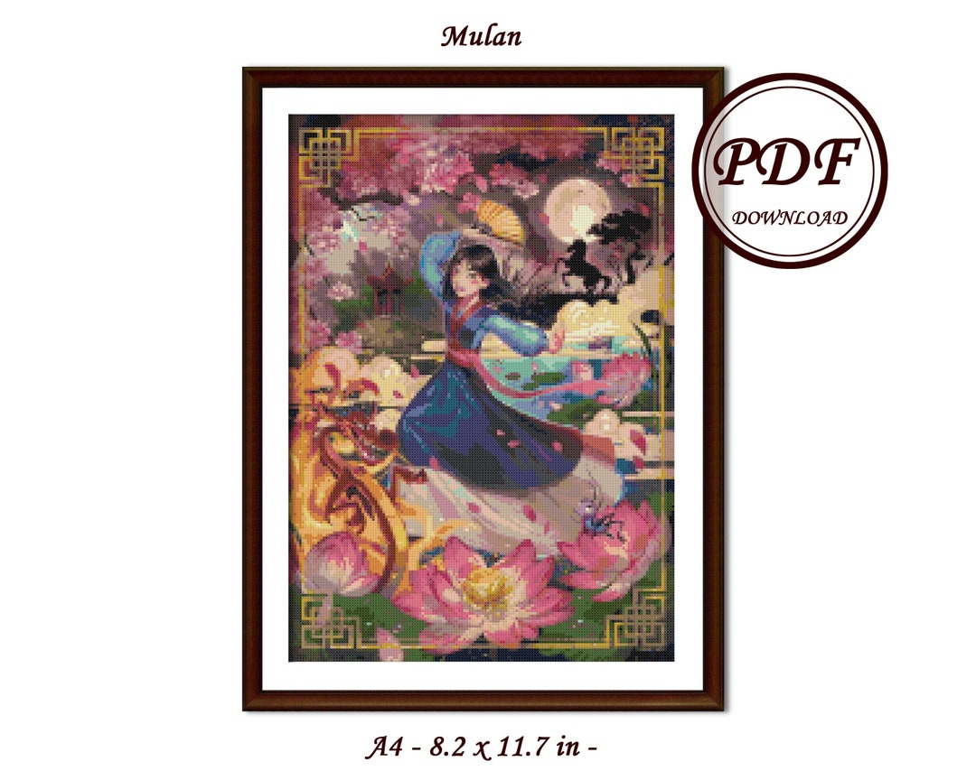 Mulan / Cross Stitch PDF Pattern / Instant Download - Etsy