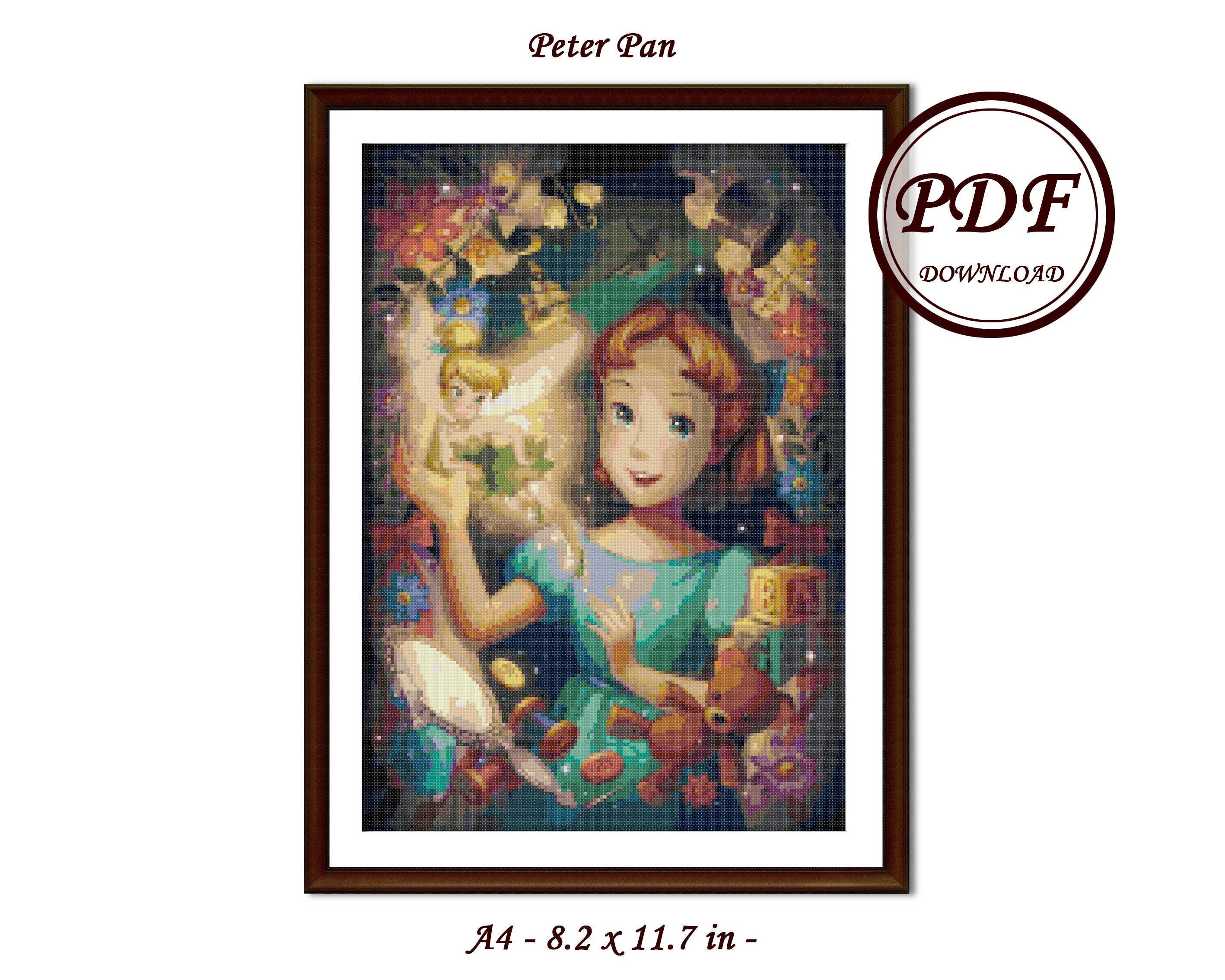 Tinker Bell & Wendy / Peter Pan / Cross Stitch PDF Pattern / Instant ...