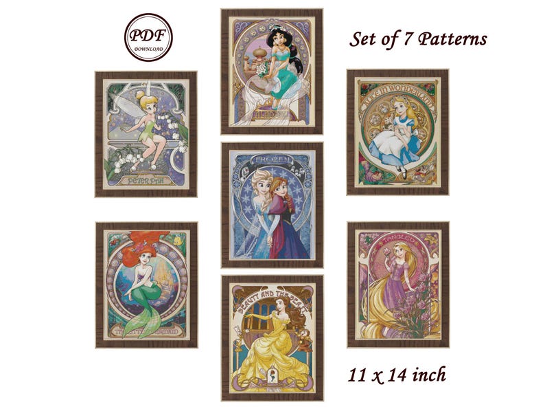 Alice, Anna & Elsa, Ariel, Belle, Jasmine, Rapunzel and Tinker Bell ...