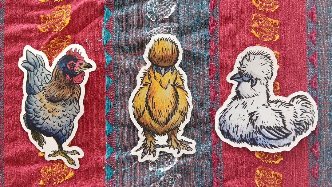 Little Flock of Chickens Stickers - Etsy