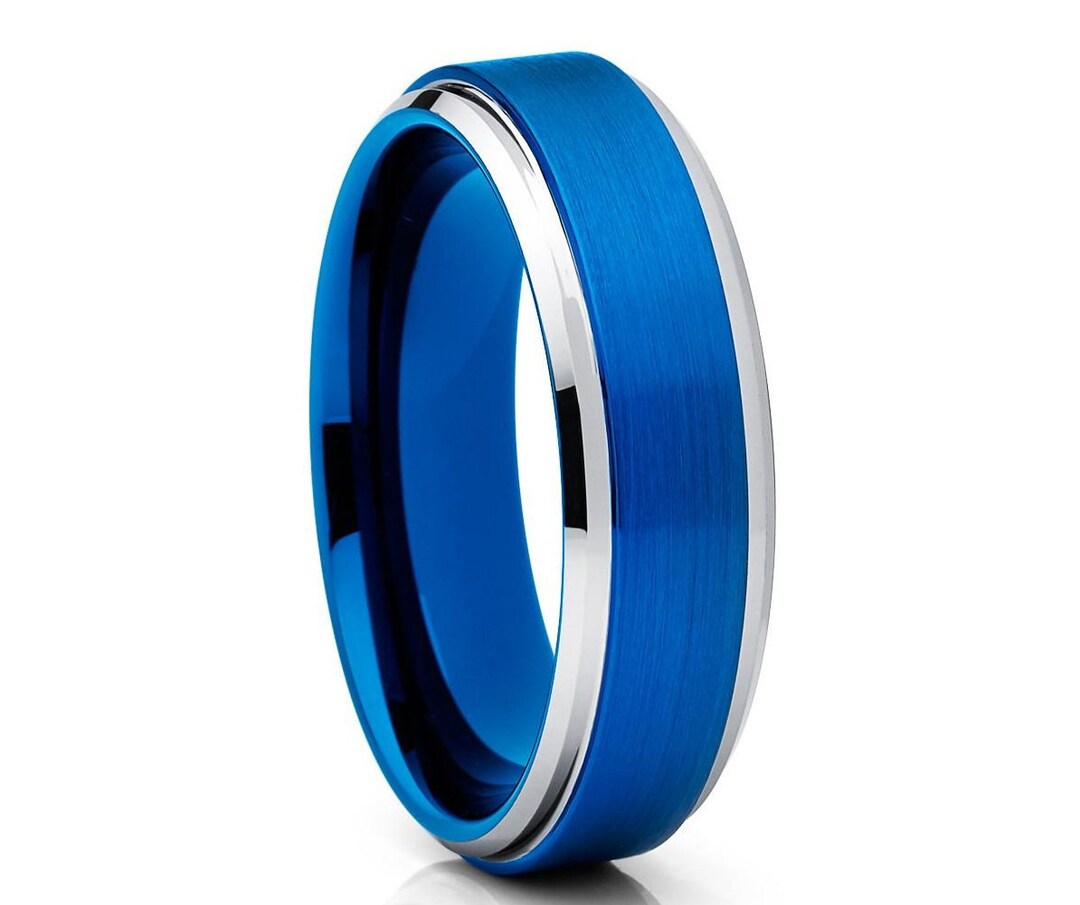 Tungsten Carbide Ring,blue Tungsten Ring,tungsten Carbide Ring ...