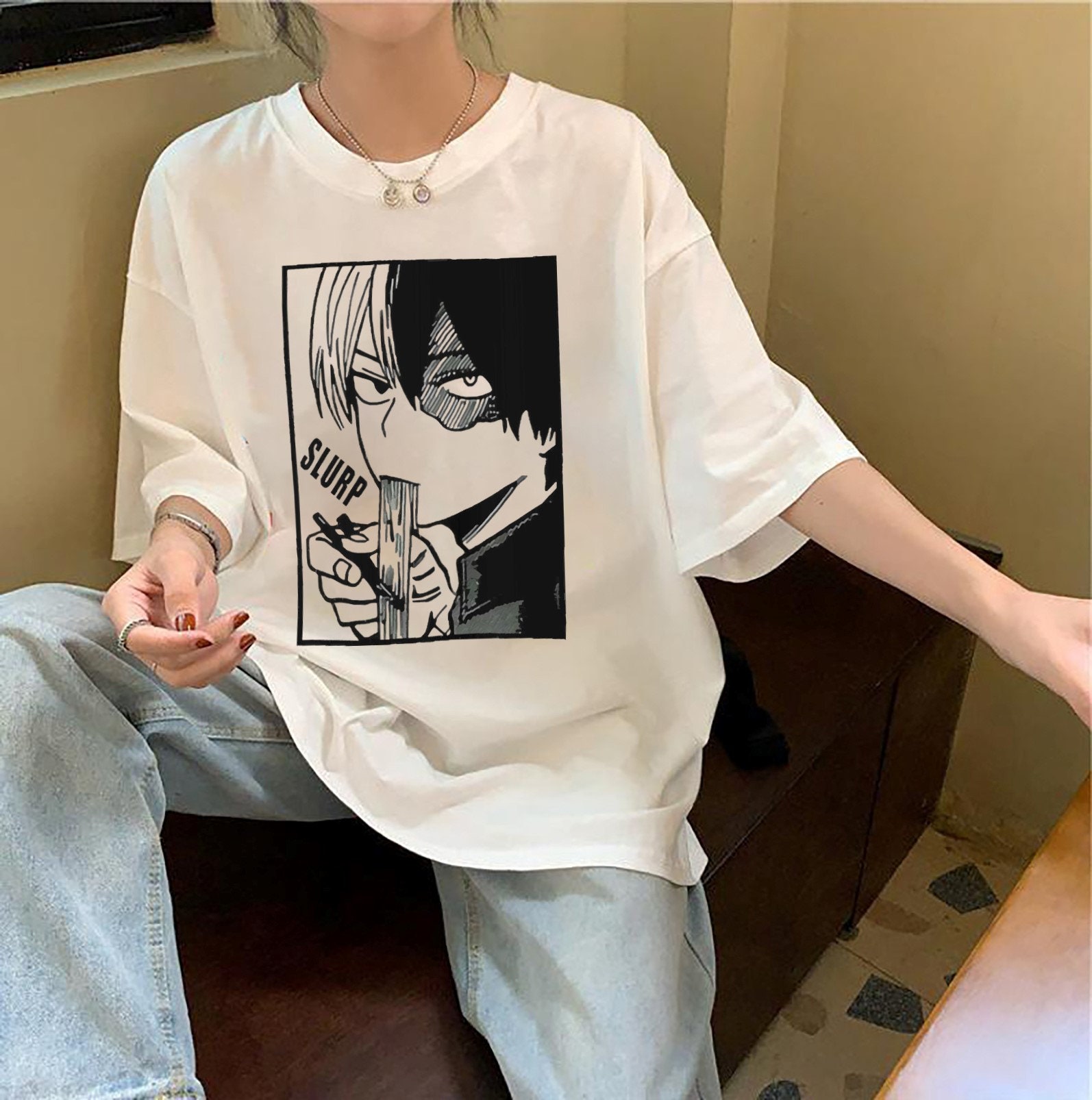 Camisa Todoroki Shoto Camiseta Todoroki Unisex Boku No Hero Etsy