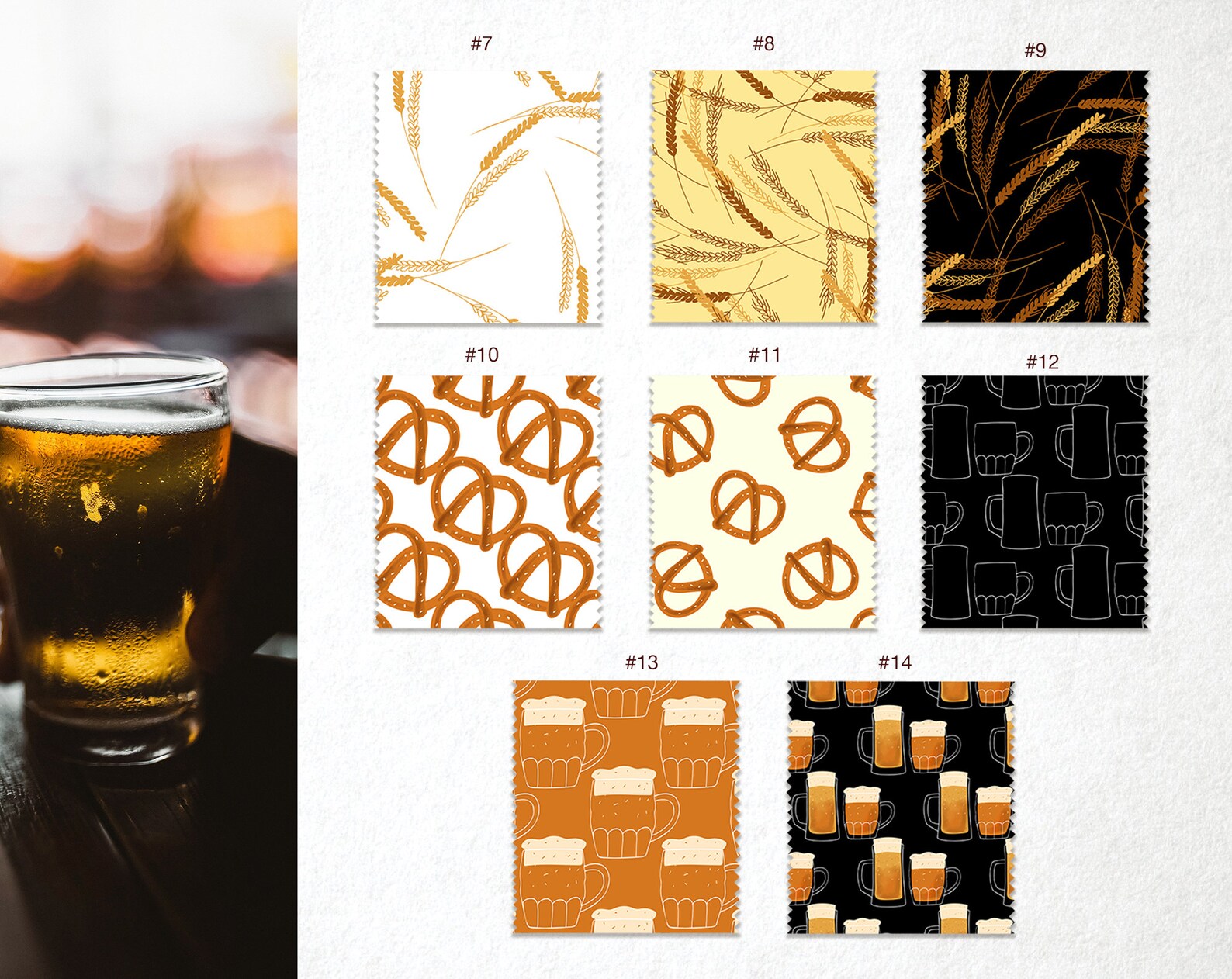 Beer Digital Paper Collection - Etsy