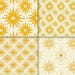 12 Seamless Sun Patterns | Sunshine Digital Paper | Instant Download ...