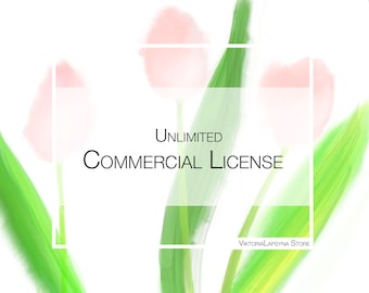 Unlimited Commercial License for ALL Artwork - Etsy