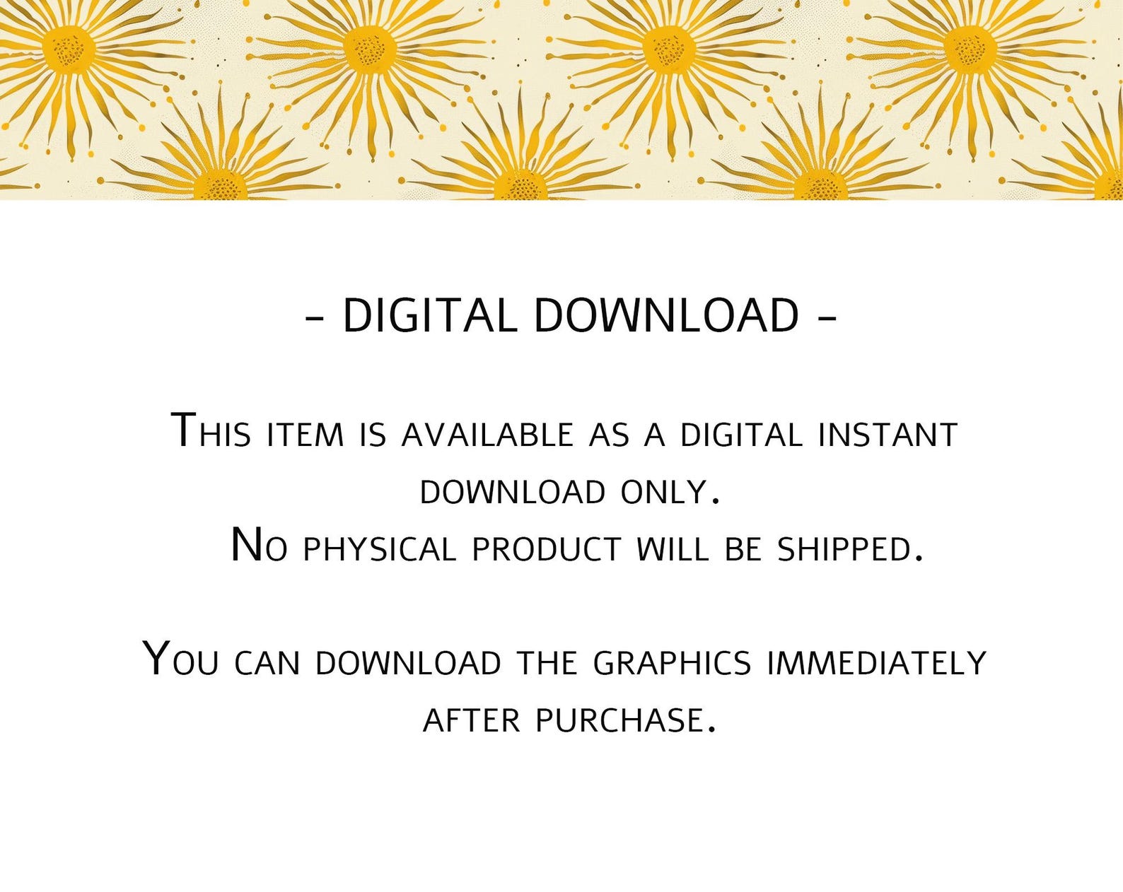 12 Seamless Sun Patterns | Sunshine Digital Paper | Instant Download ...
