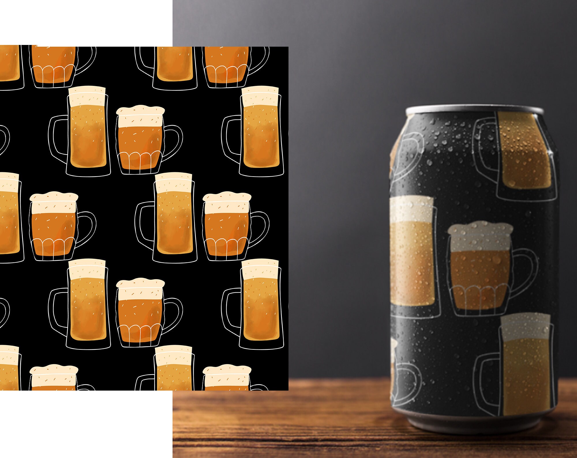 Beer Digital Paper Collection - Etsy