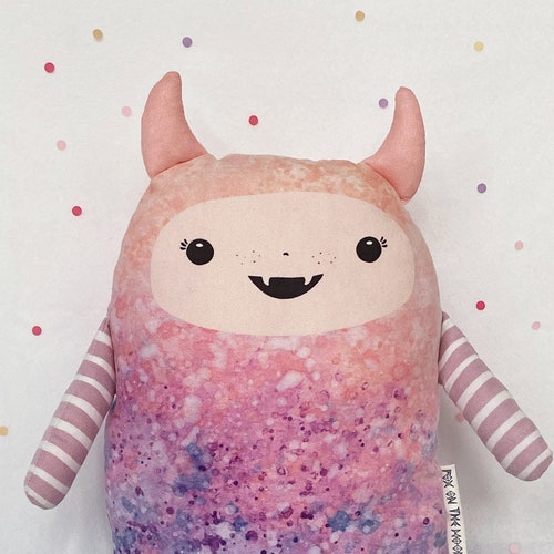Your Beast Friend Pink-purple Monster Soft Toy Stuffed | Etsy