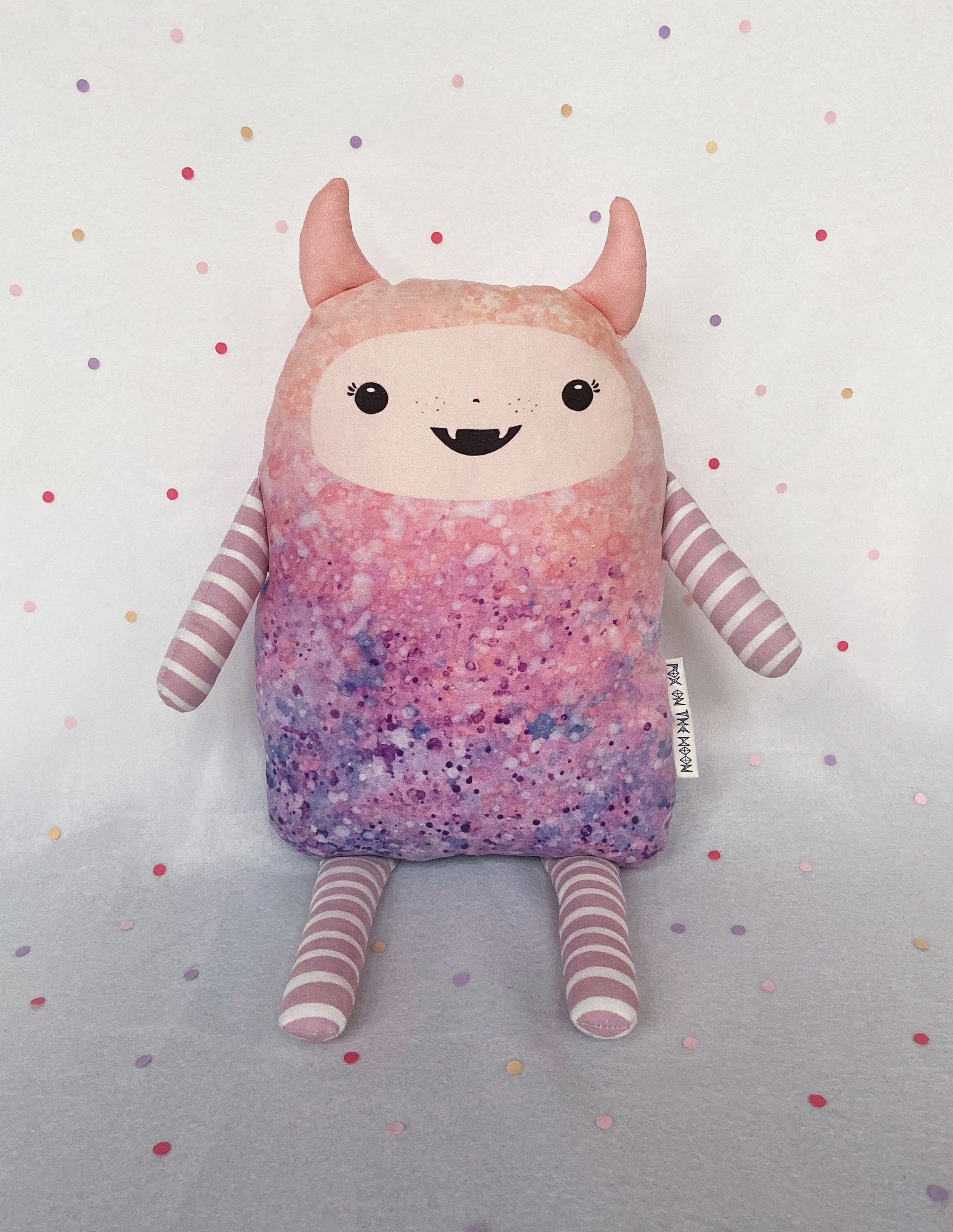 Your Beast Friend Pink-Purple monster soft toy stuffed | Etsy