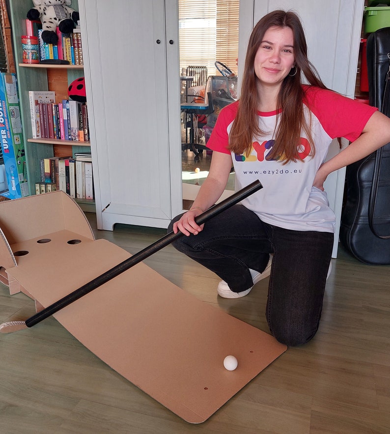 Blueprints for Cardboard Putt-n-play Mini Golf Set DIY Toy - Etsy