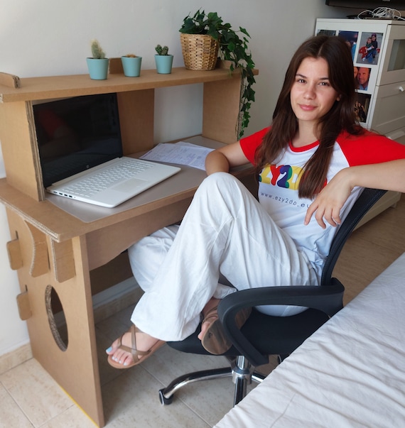 Cardboard Study Tables Diy Food Easy Way To Make Desk Organiser With