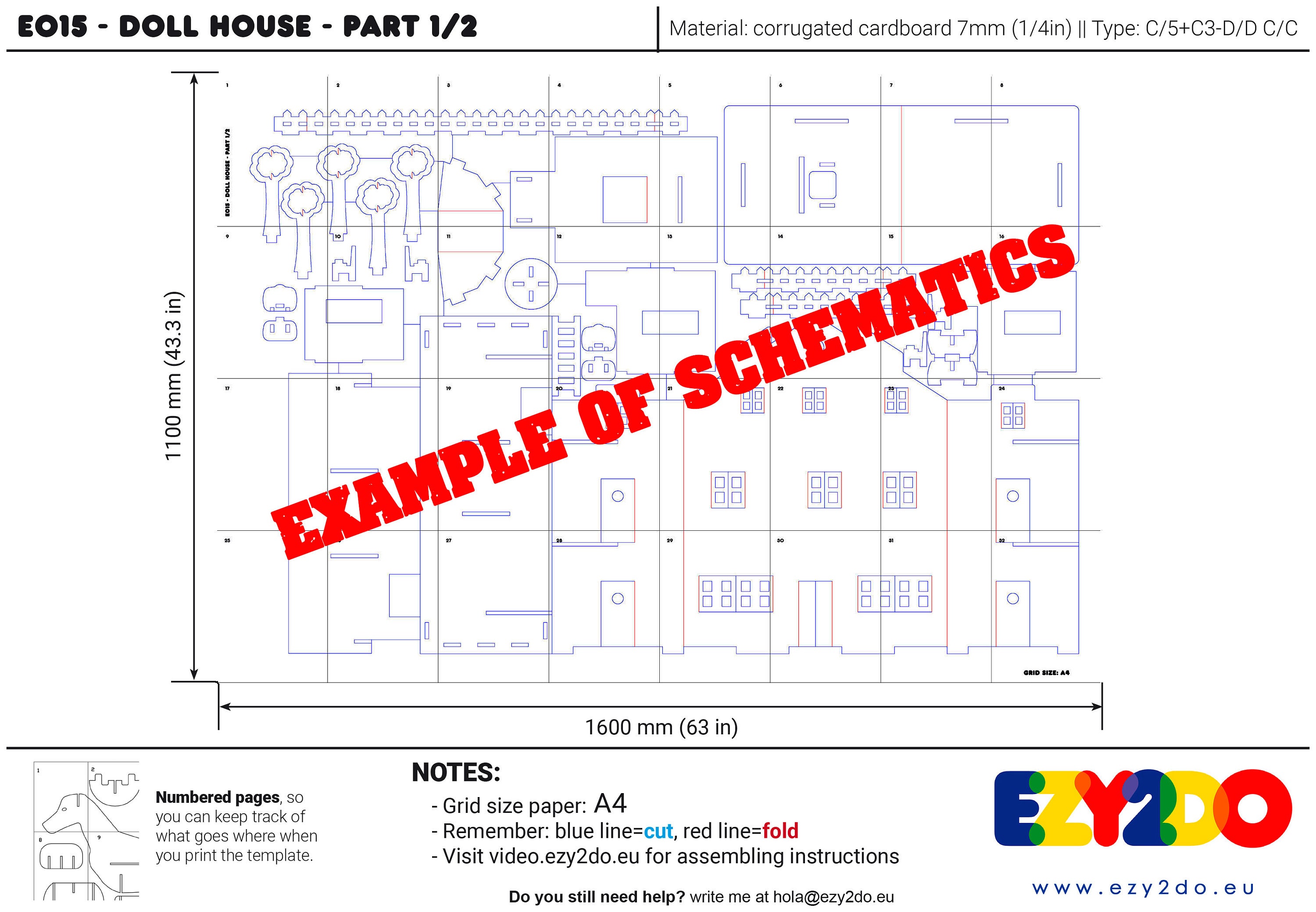 Blueprints for Large Cardboard Wall Mount Reindeer Reindeer Decoration ...