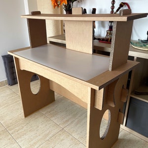 DIY Cardboard Study Desk Blueprints: Eco-friendly Design (digital File ...