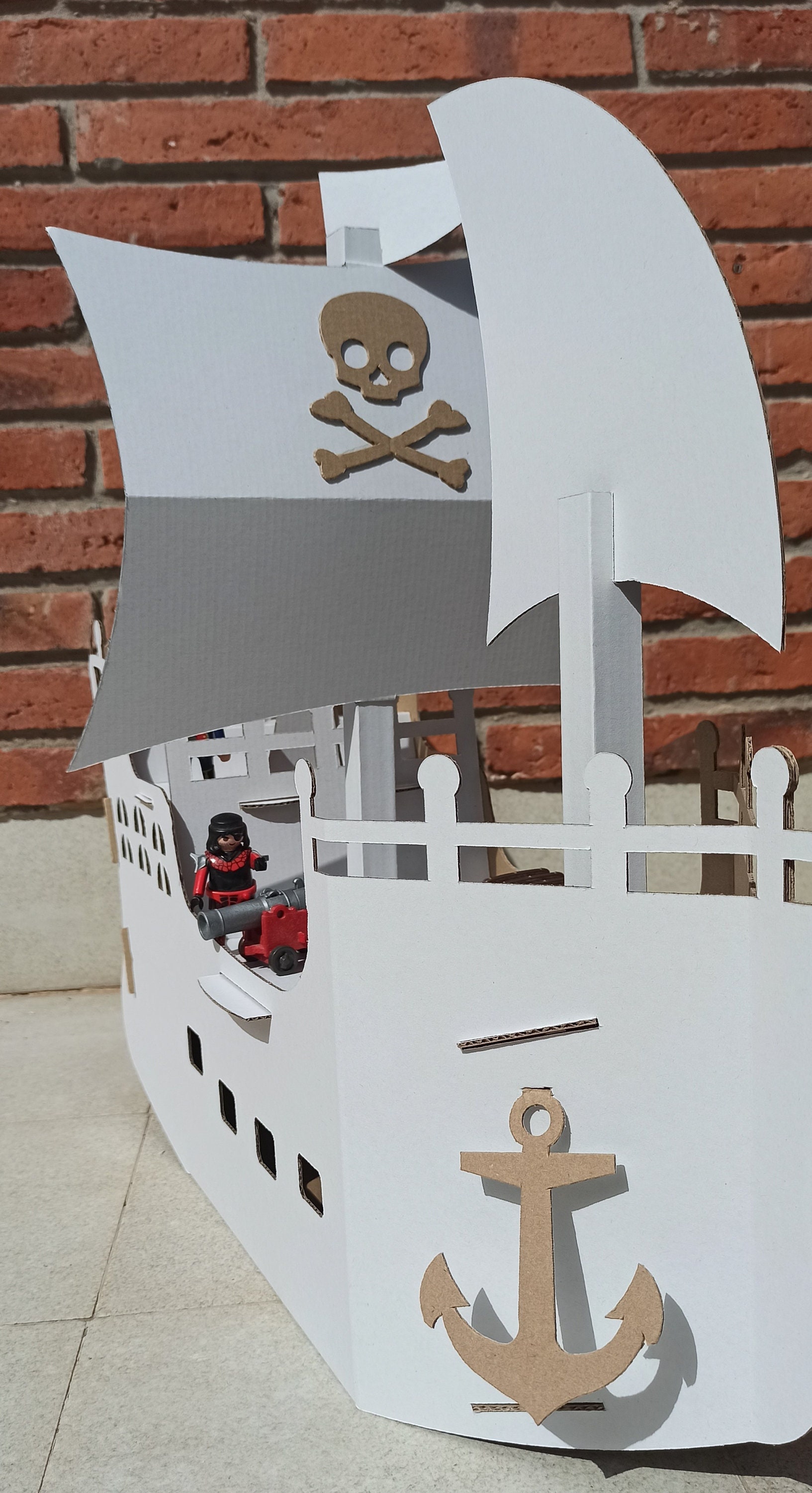 Blaupausen für Piratenschiff DIY Pappschiff Spielzeug Großes Schiff für ...