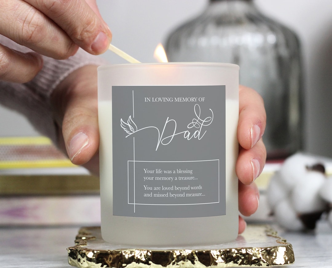 Dad Remembrance Candle, in Memory of Dad Candle, Sympathy Candle Gift ...