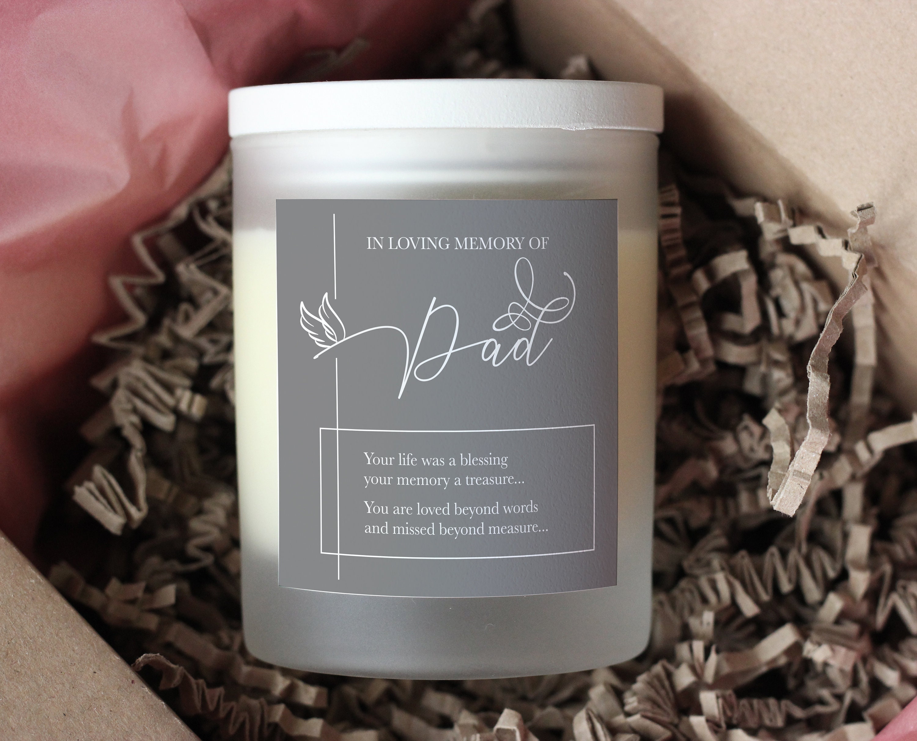Dad Remembrance Candle, in Memory of Dad Candle, Sympathy Candle Gift ...