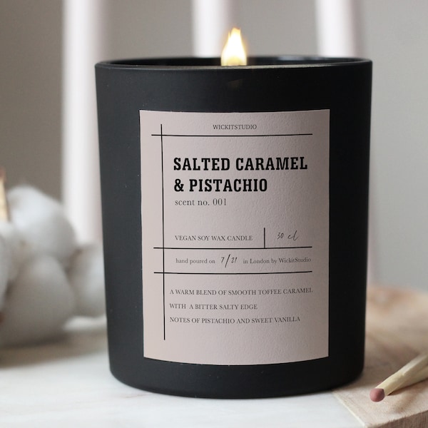 Salted Caramel Candle - Etsy