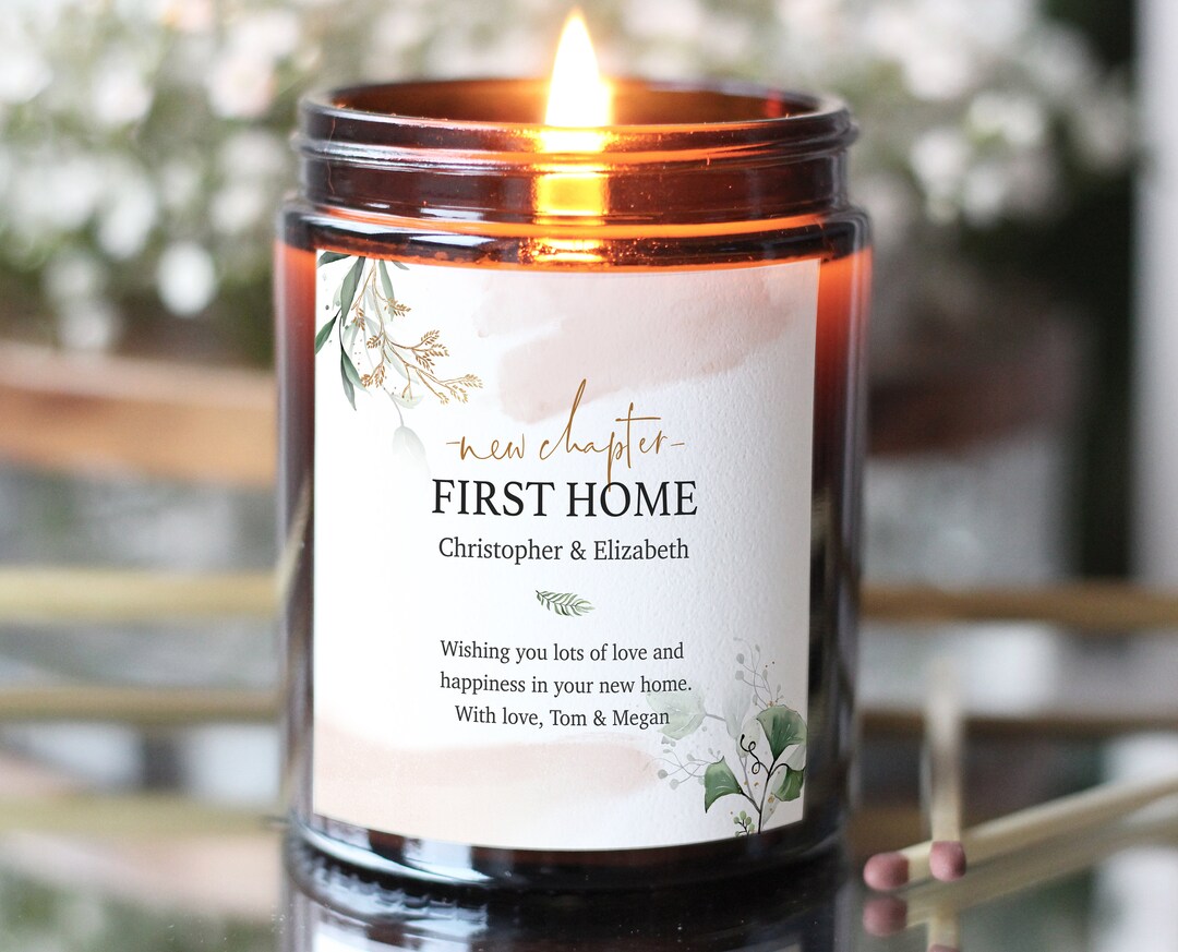 Personalised New Home Candle, New Home Gift, Housewarming Gift, First ...