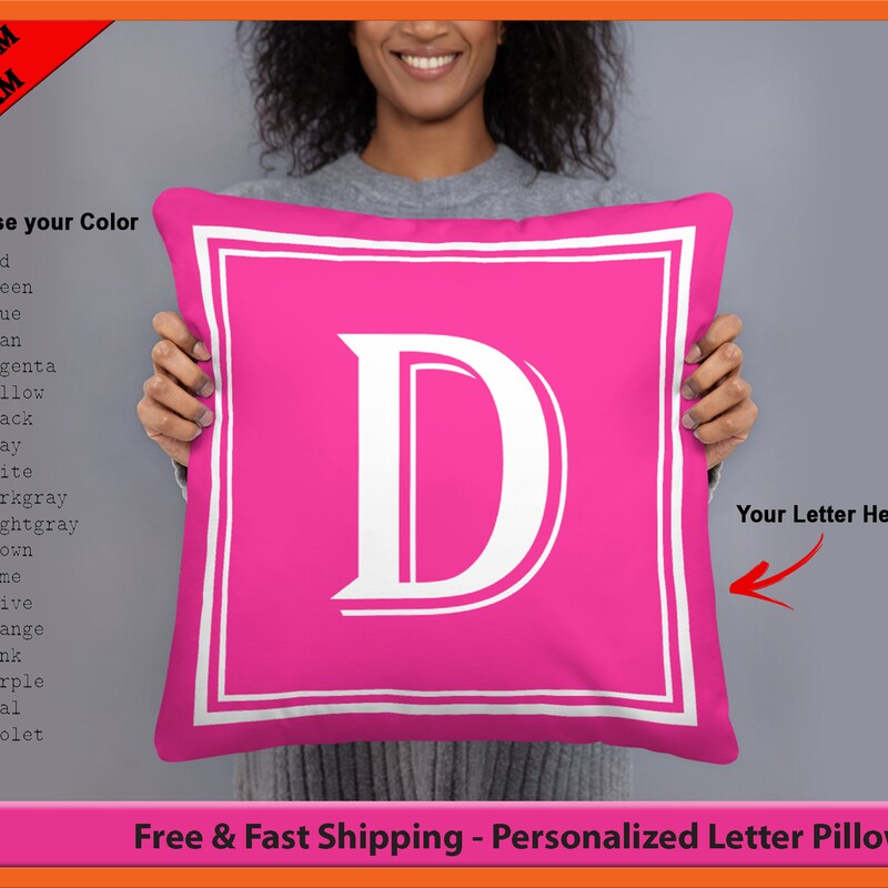 Initials Pillow - Etsy