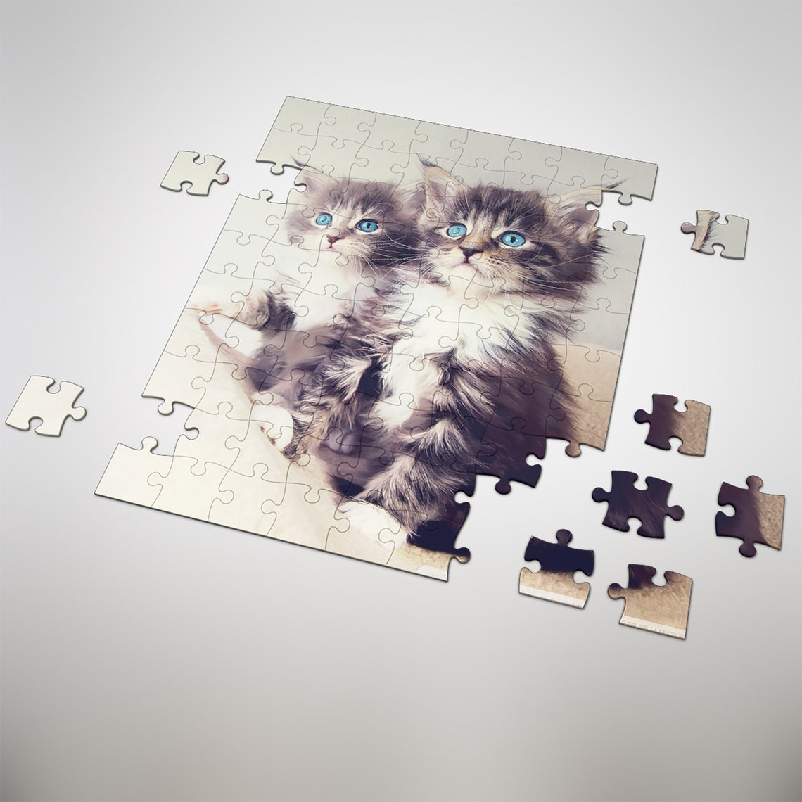 Custom Pet Photo Puzzle, Personalized Dog or Cat Memory - Etsy