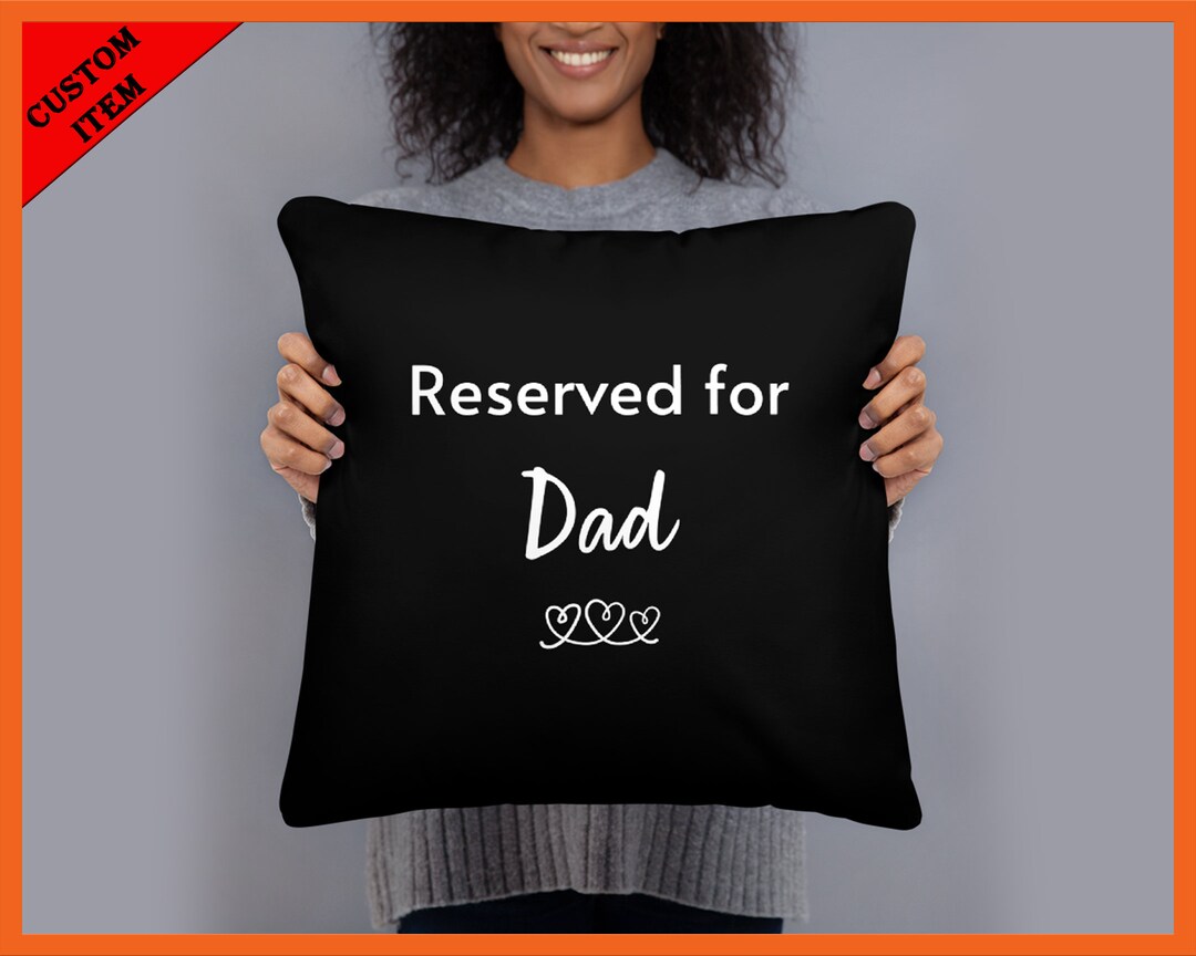 Funny Dad Pillow, Dads Chair Pillow, Custom Grandparents Pillow ...