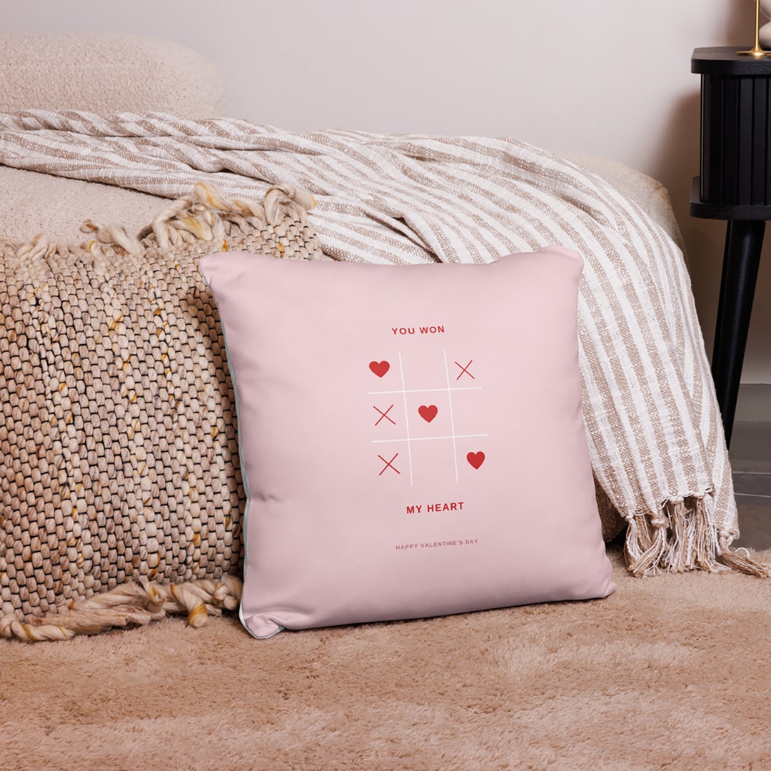 Couple Valentine Custom Hug Pillow Cover, Close to Her Heart ...