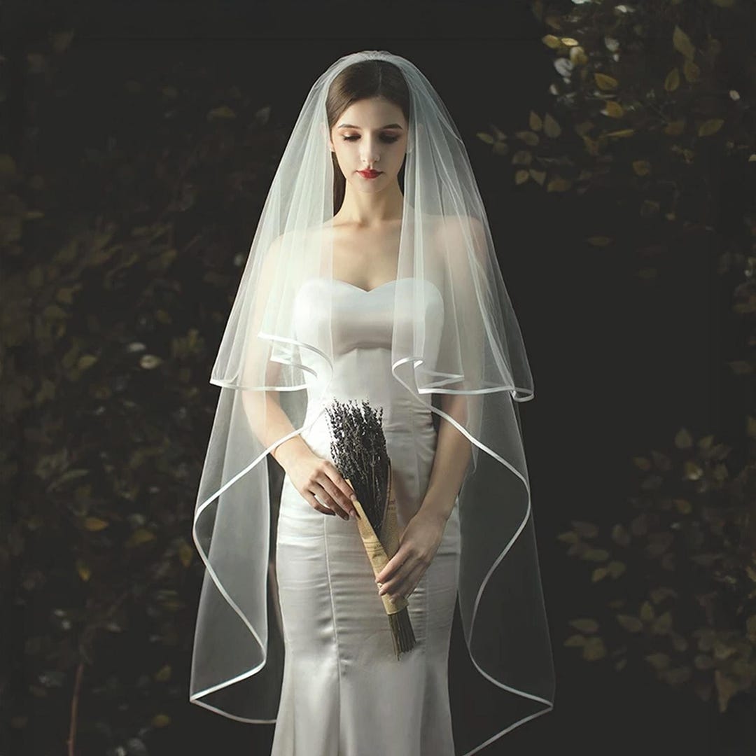 Chantilly Lace Veil Mantilla Wedding Veil Cathedral Wedding Veil With ...