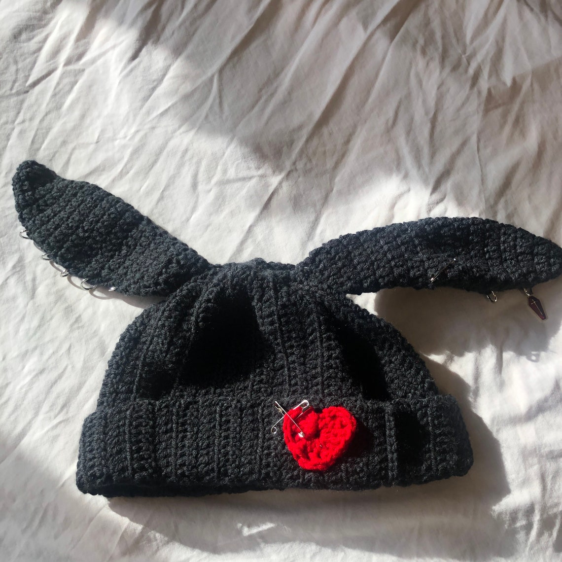 Emo Bunny Ear Beanie - Etsy