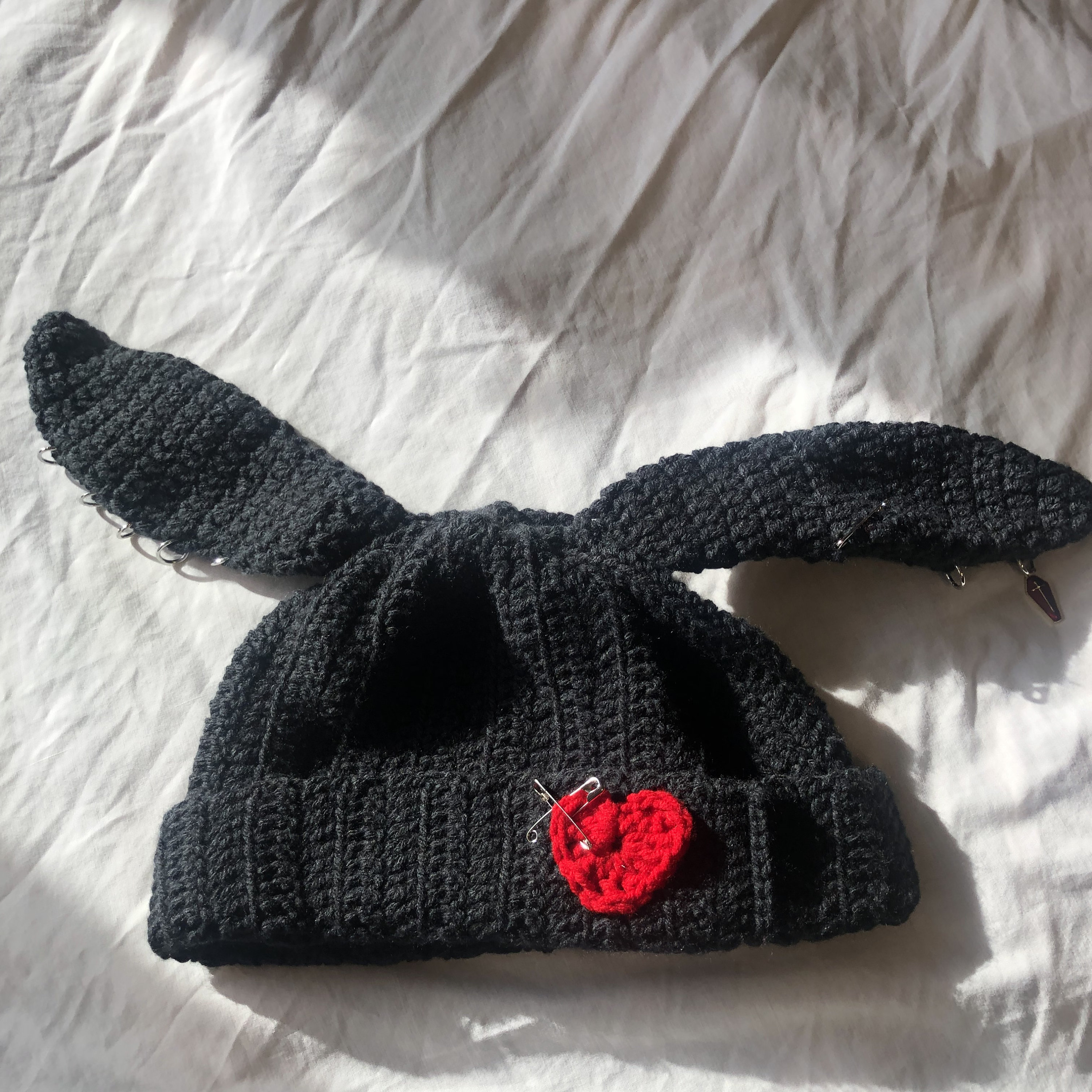 Emo Bunny Ear Beanie - Etsy