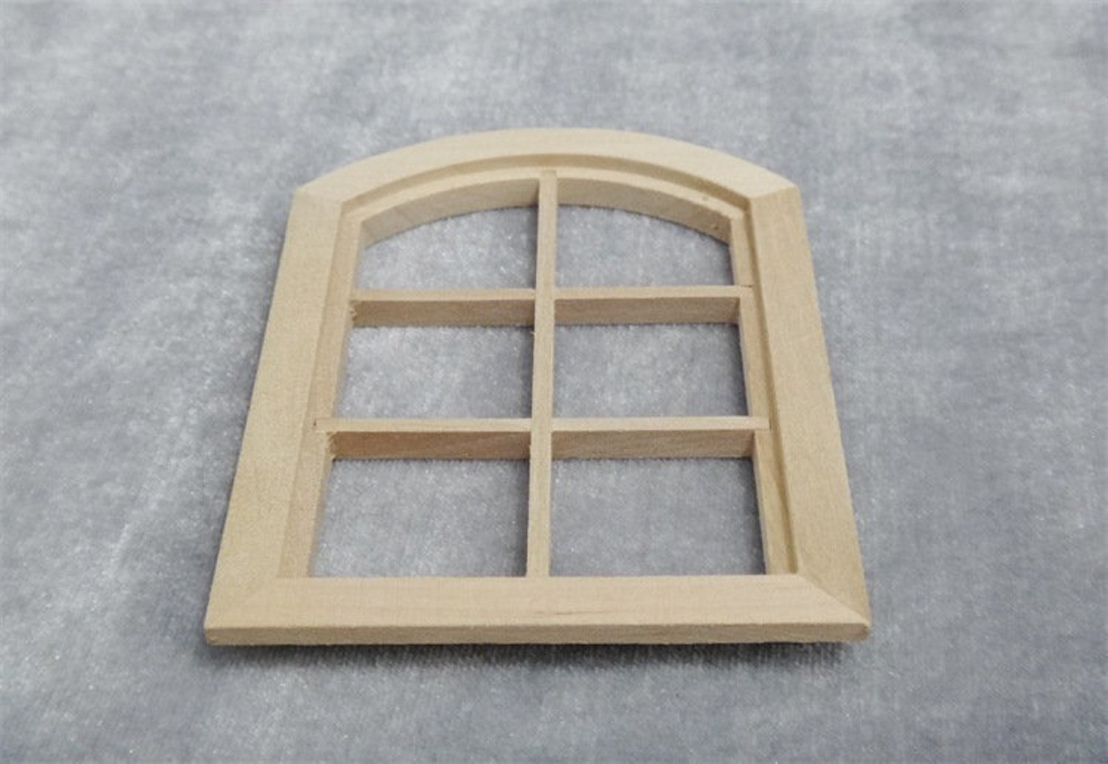 Miniature Wooden Window Mini Unfinished Semicircular Window - Etsy