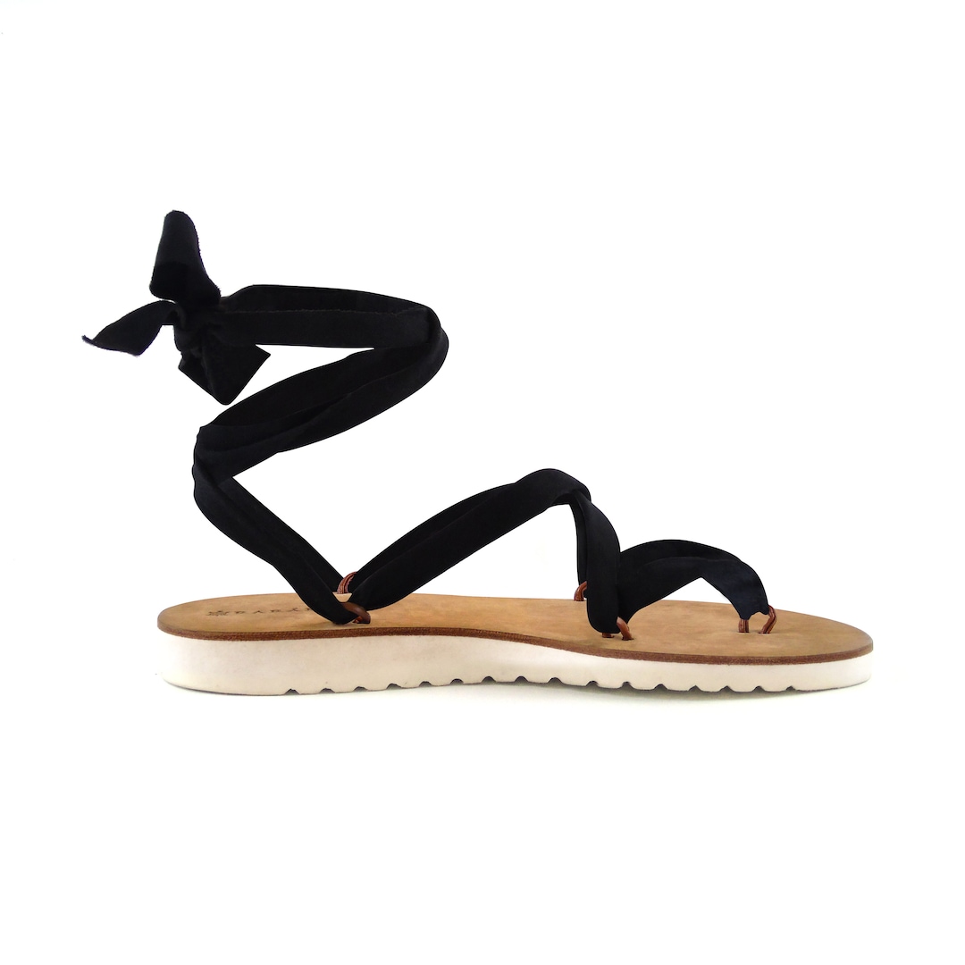 Rarámuri Ribbon Sandals / Slippers With Interchangeable Ribbons ...