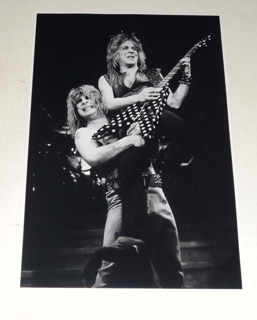 Large Ozzy Osbourne Randy Rhoads 1981 on Stage Black Sabbath Poster ...