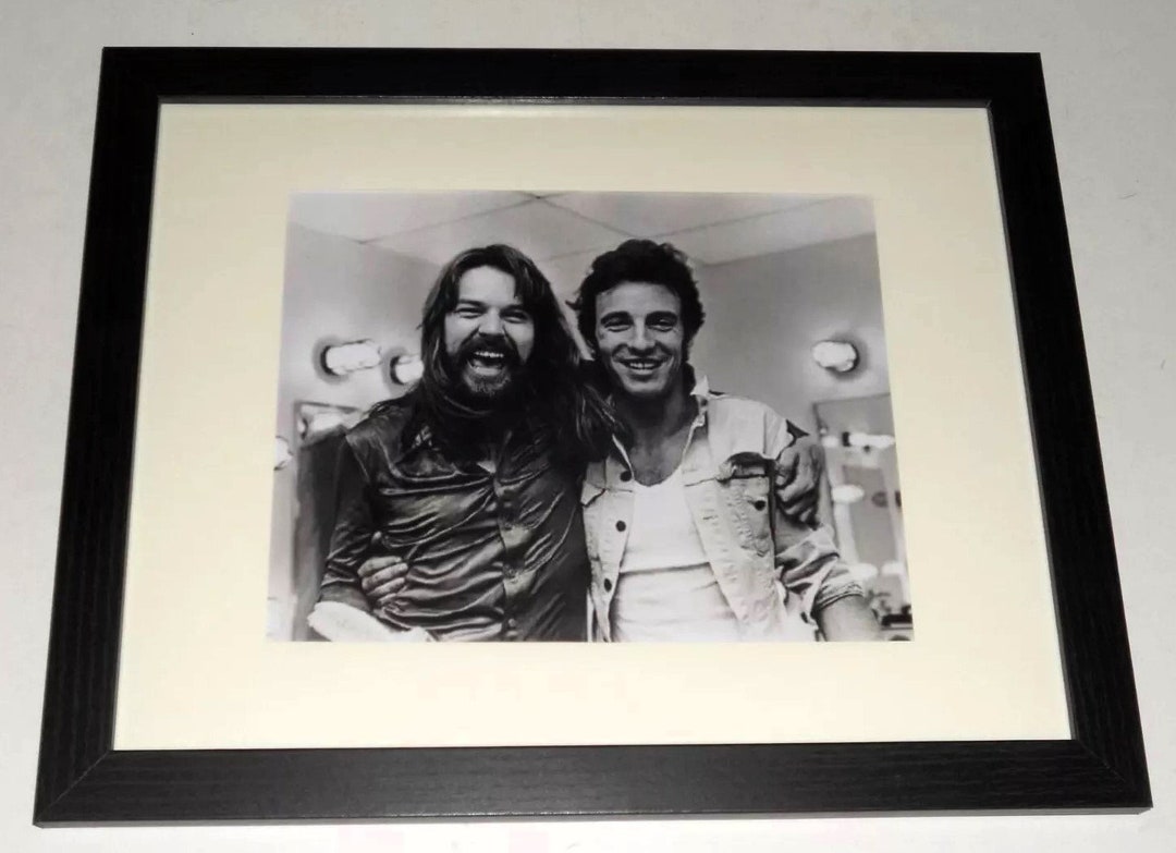 Encadré Bruce Springsteen / Bob Seger dans les coulisses 1978 n/b 1978 ...