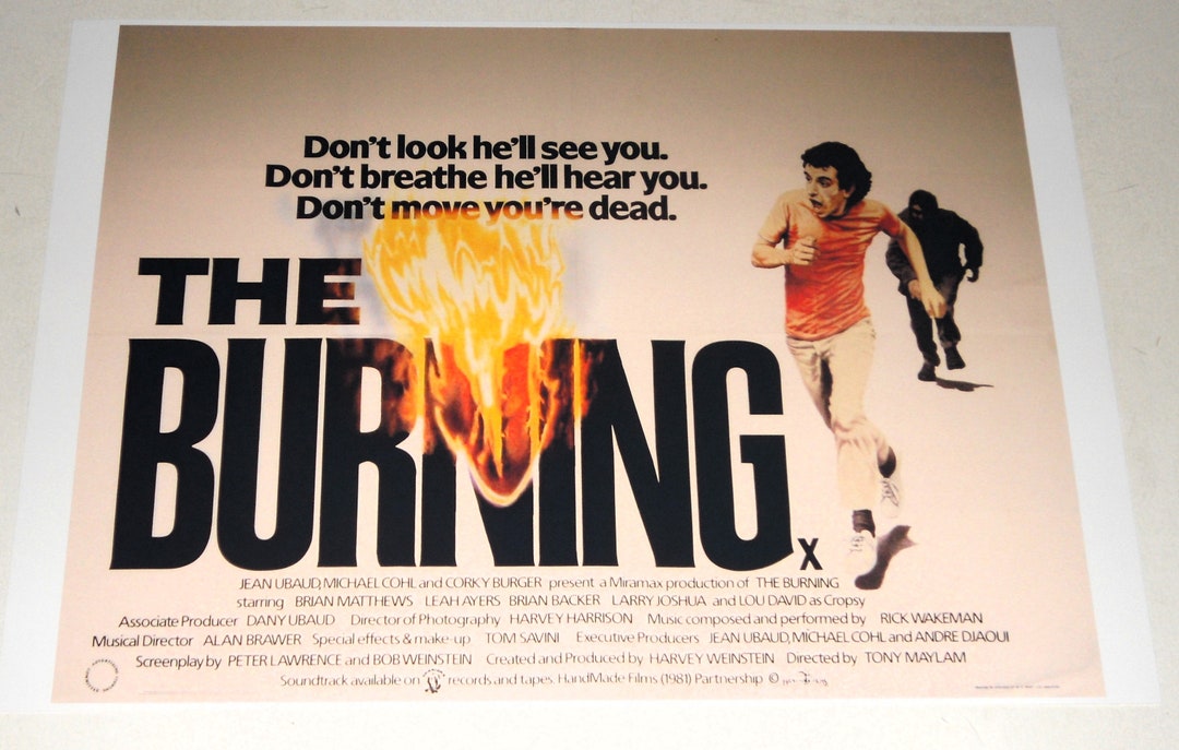 The Burning Slasher '81 Horror Film Poster UK QUAD Poster 19x13 Cropsey ...