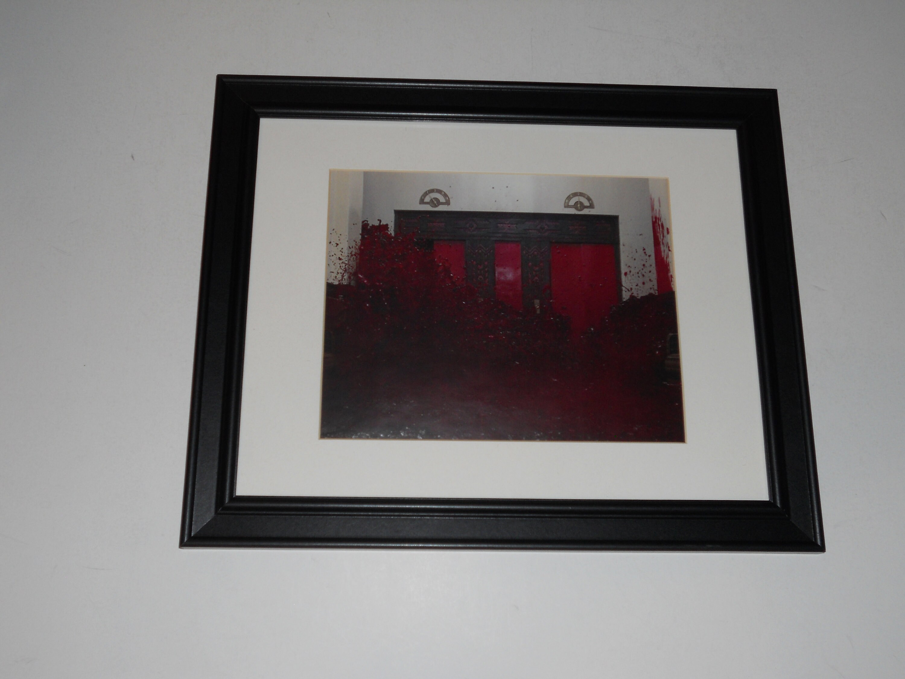Framed the Shining 1980 blood Elevator Famous Scene Stanley Kubrick ...