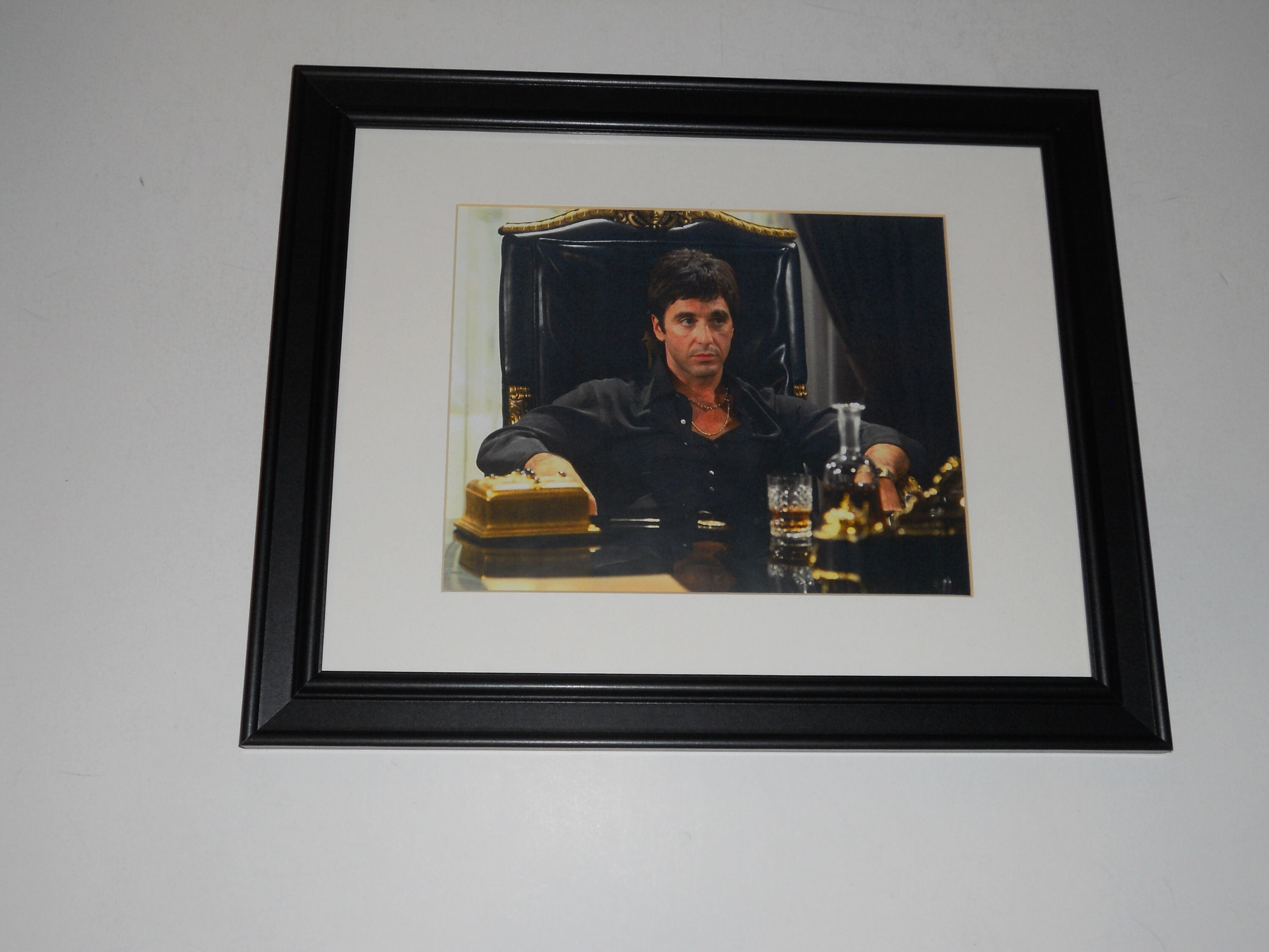 Framed Tony Montana From Scarface 1983 Famous Desk Scene - Etsy UK