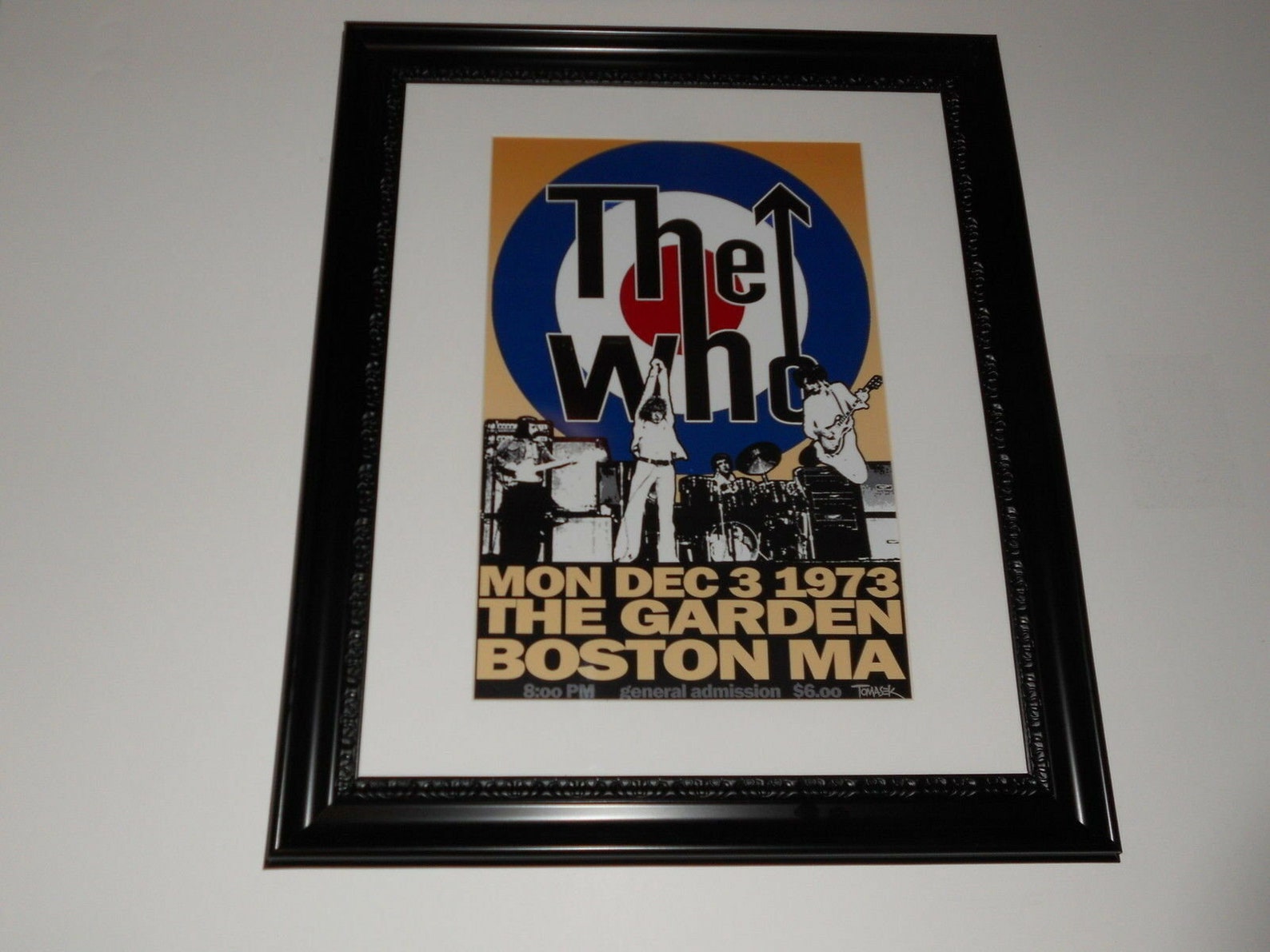 Large Framed the Who the Garden Boston 1973 Tour Poster - Etsy
