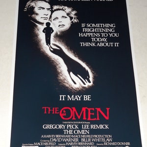 The Omen richard Donner USA 1976 Horror Film Poster 19x13 Devil Horror ...