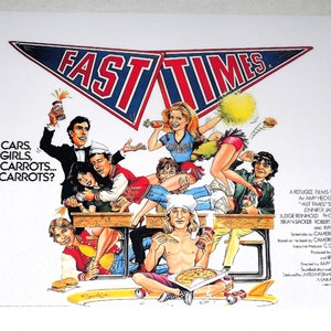 Fast Times at Ridgemont High Cameron Crowe 1982 Cult Comedy UK Poster ...
