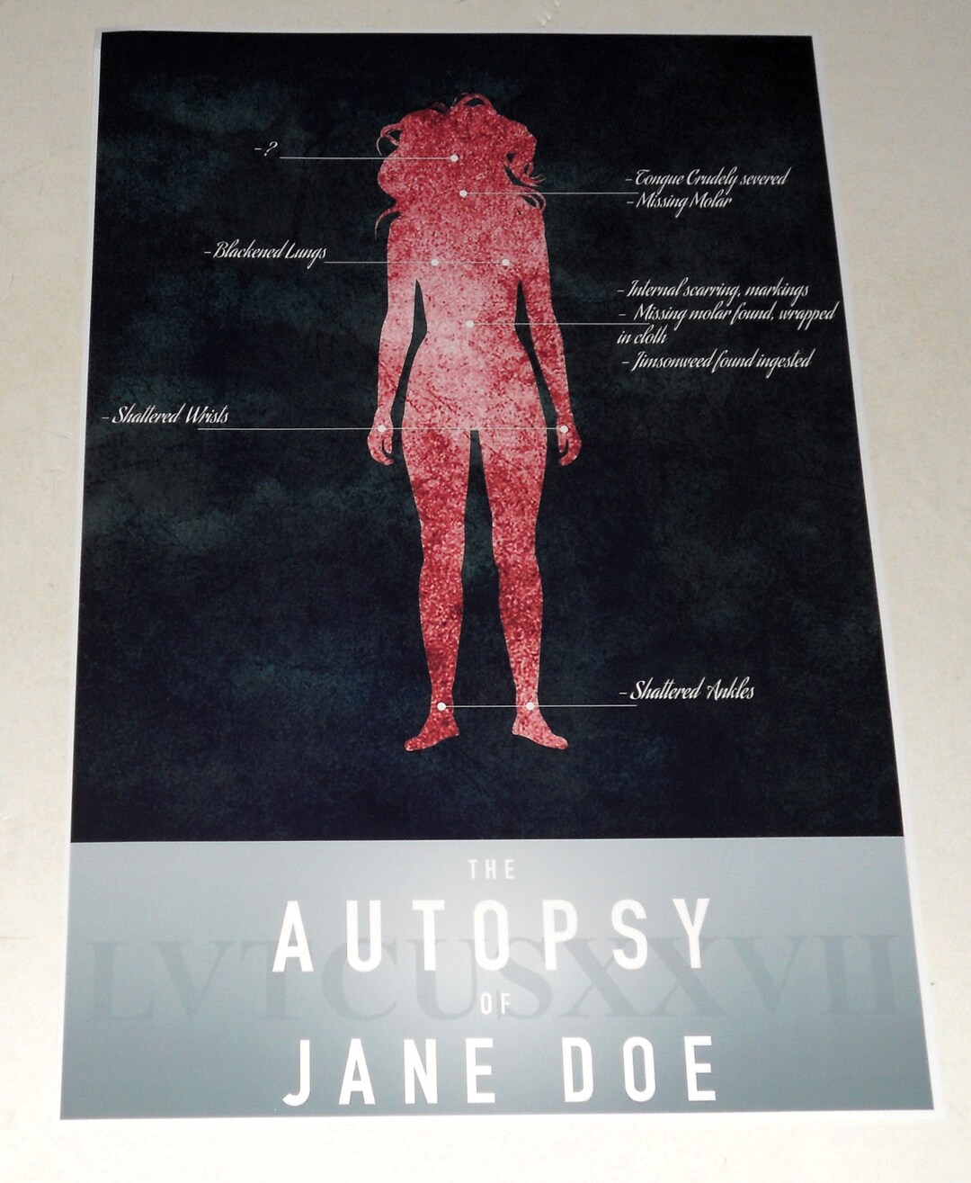 The Autopsy of Jane Doe 2016 Alternate Poster Brian Cox / Emile Hirsch ...