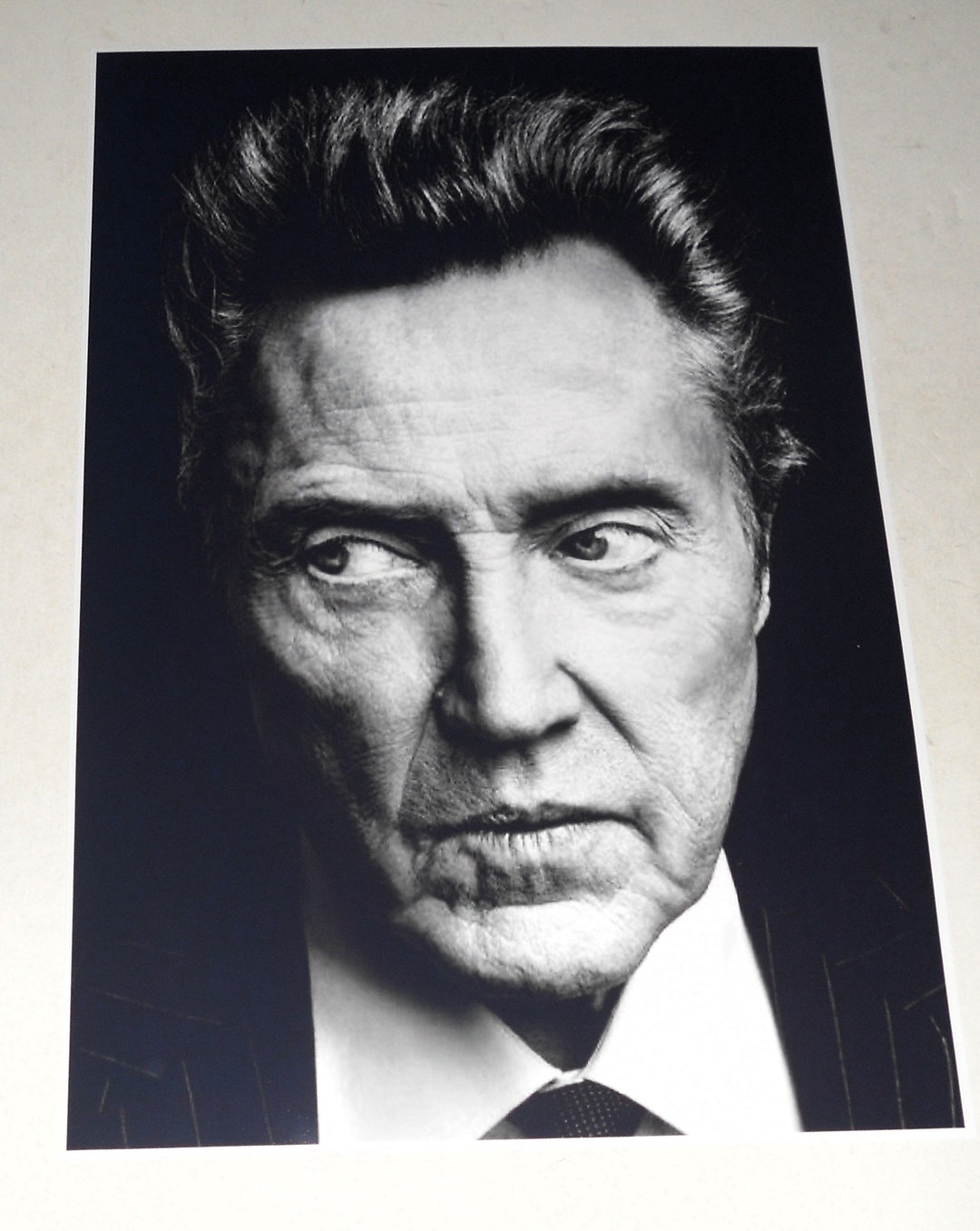 Christopher Walken in 2015 B/W Head Shot 19x13 Ready for Your Frame - Etsy