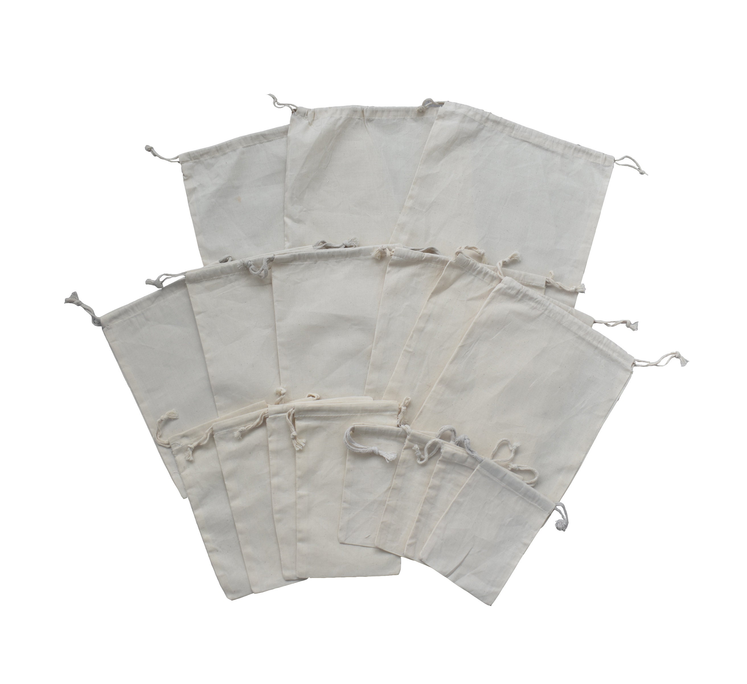 Cotton Double Drawstring Bags. 100% Organic Cotton Reusable | Etsy