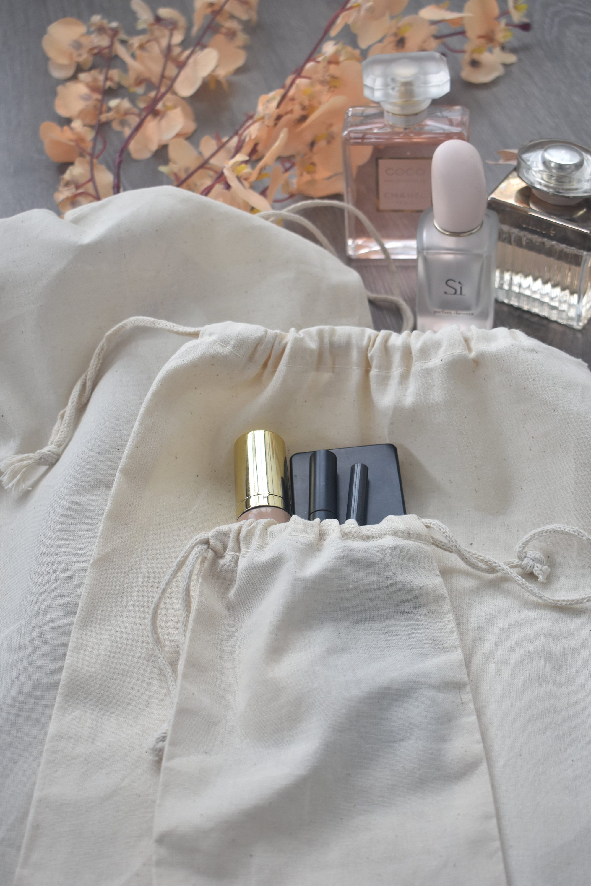 Cotton Double Drawstring Bags. 100% Organic Cotton Reusable | Etsy