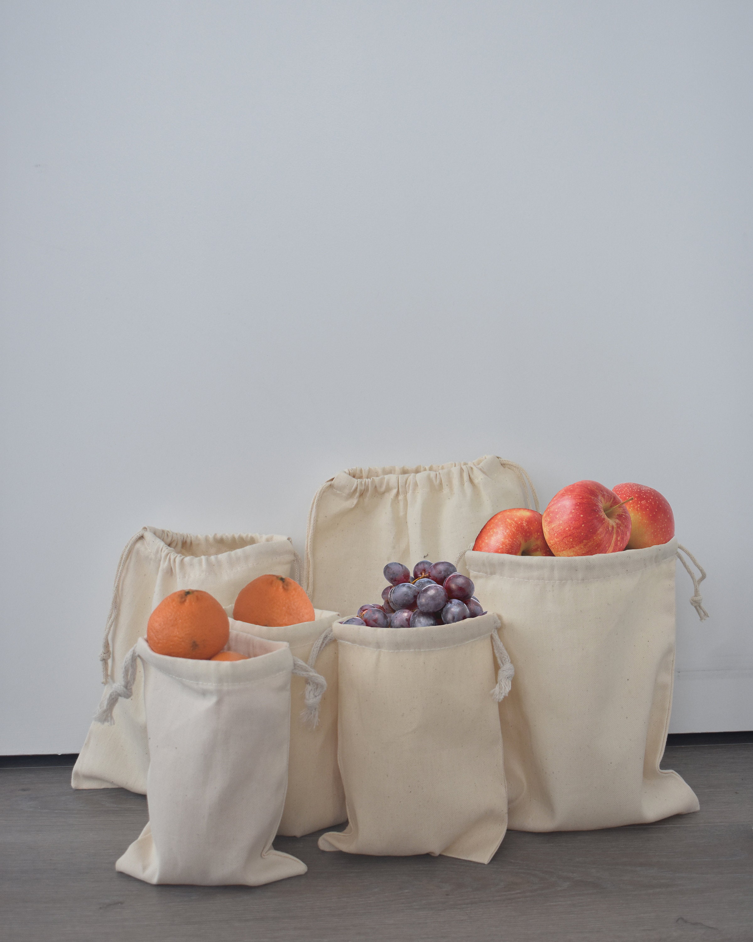 Cotton Double Drawstring Bags. 100% Organic Cotton Reusable | Etsy