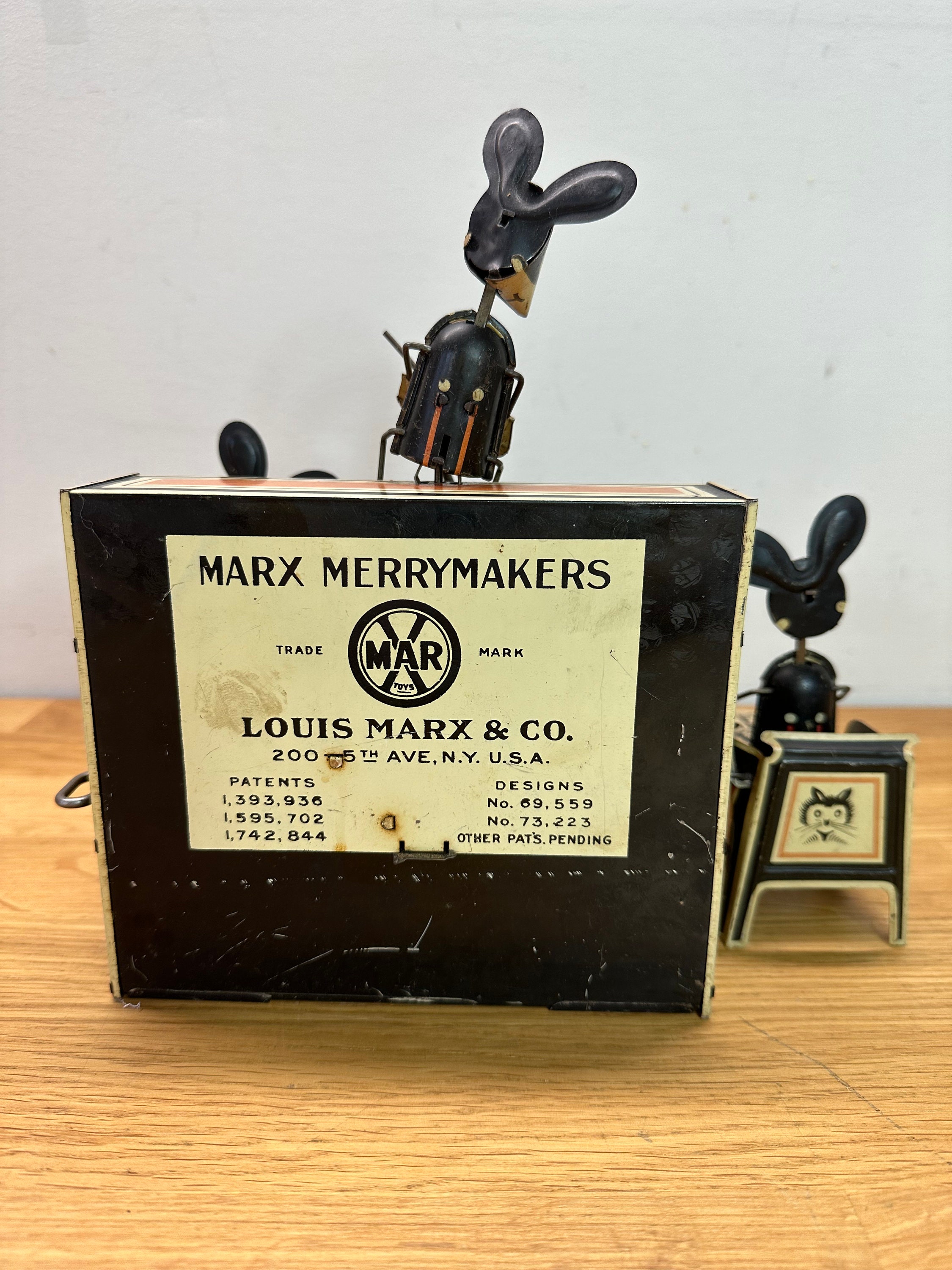 Louis MARX & Co. Antique RARE Tin Litho Wind-up Merry Makers BAND - Etsy