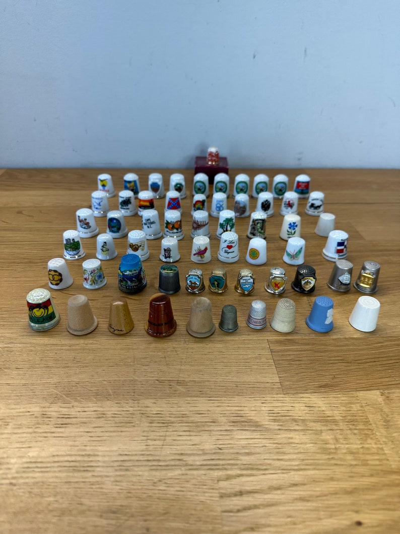 THIMBLE RARE Personal Collection of 60 Pc - Etsy
