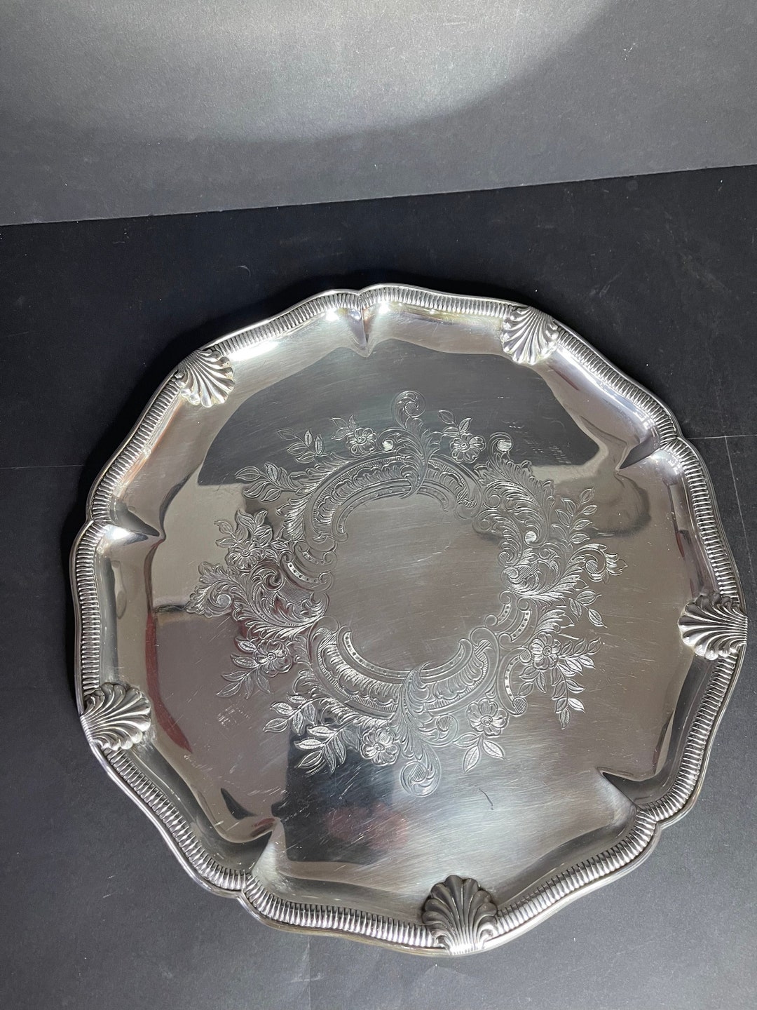 GORHAM Vintage SILVER PLATE Platter YC11678 12" Diameter - Etsy