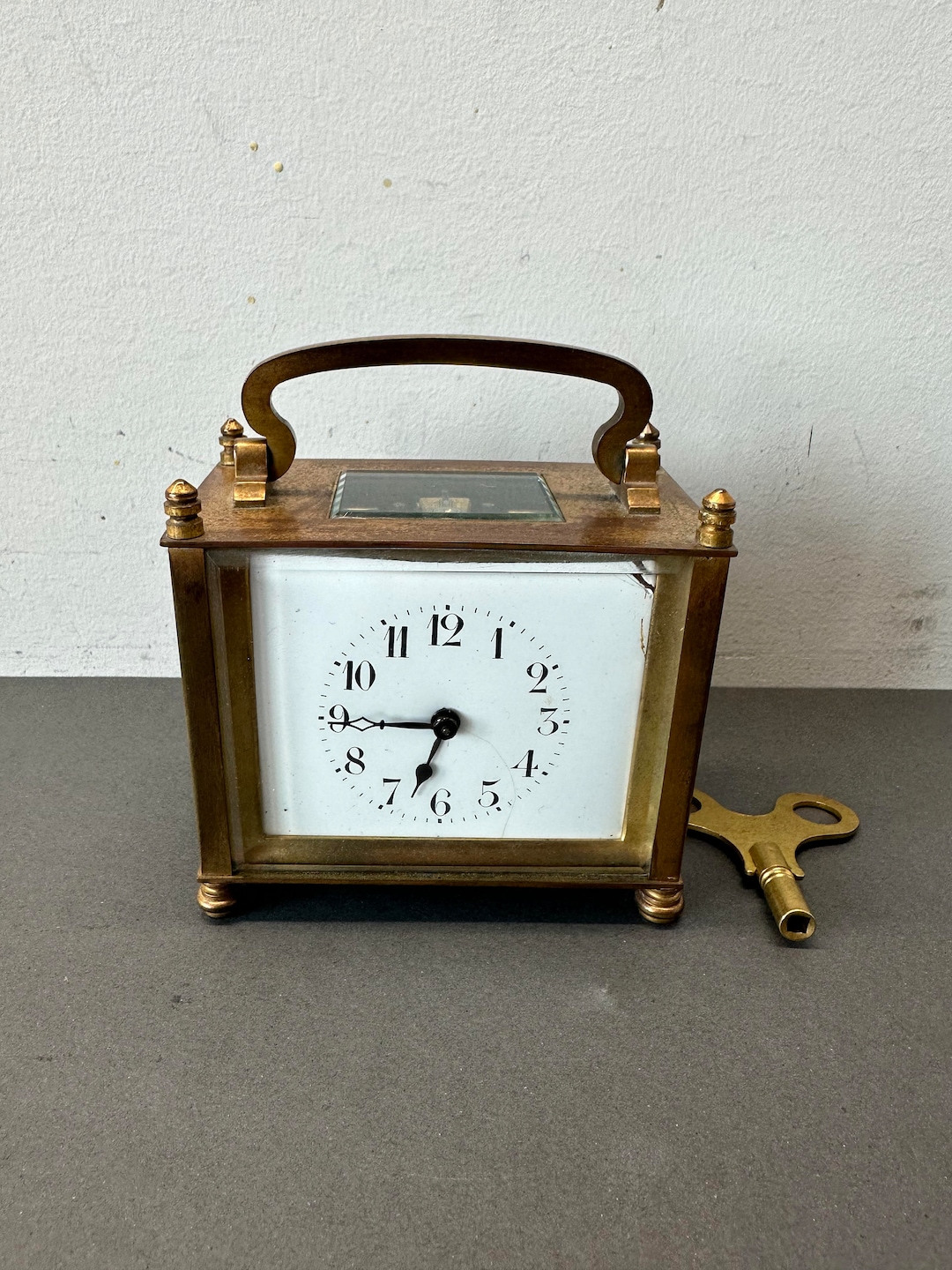 ANTIQUE France Carriage CLOCK, KEY Included 1927 Working - Etsy