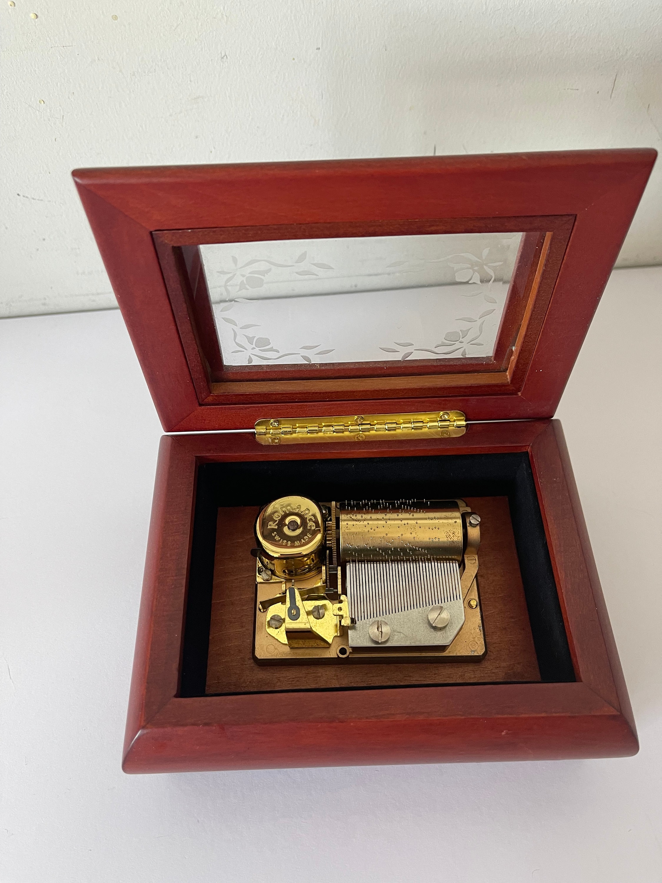 Switzerland Vintage Musical Movement Music Box "the MUSIC of the Night ...