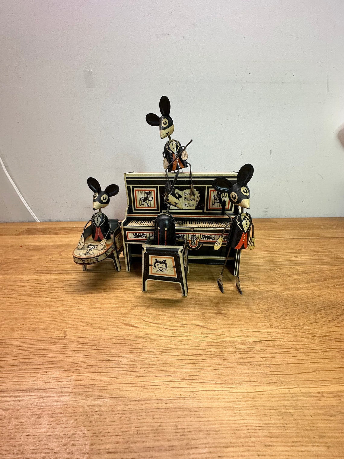 Louis MARX & Co. Antique RARE Tin Litho Wind-up Merry Makers BAND - Etsy